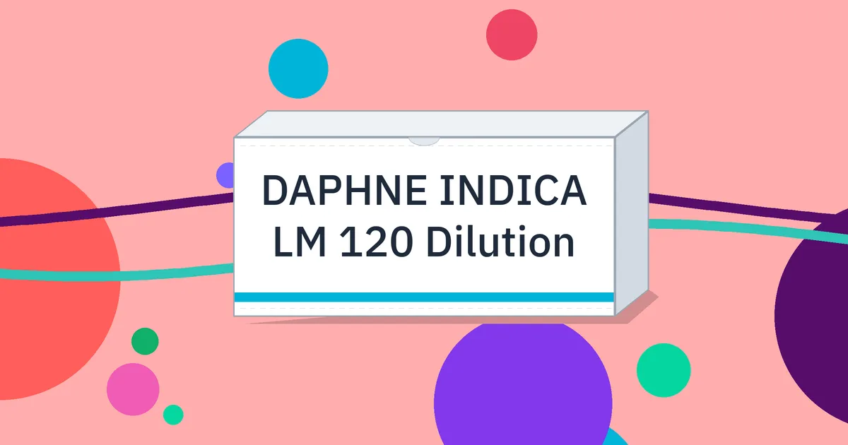 Symbolbild: Packung mit der Aufschrift DAPHNE INDICA LM 120 Dilution (PZN 13461760) – Verfügbarkeit und Bezug in Apotheken in Frankfurt am Main