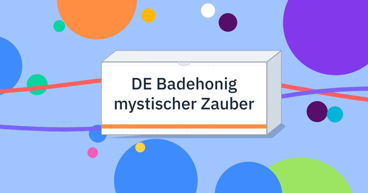 Symbolbild: Packung mit der Aufschrift DE Badehonig mystischer Zauber (PZN 16685454) – Verfügbarkeit und Bezug in Apotheken in Frankfurt am Main