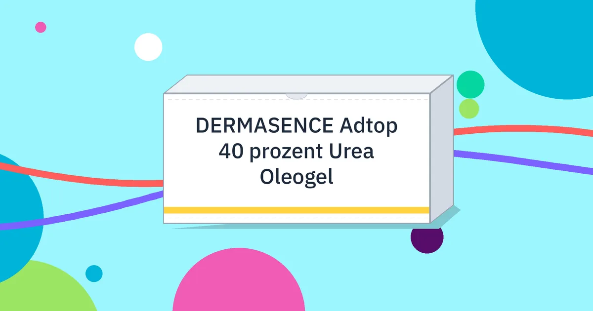 Symbolbild: Packung mit der Aufschrift DERMASENCE Adtop 40 prozent Urea Oleogel (PZN 19687034) – Verfügbarkeit und Bezug in Apotheken in Frankfurt am Main