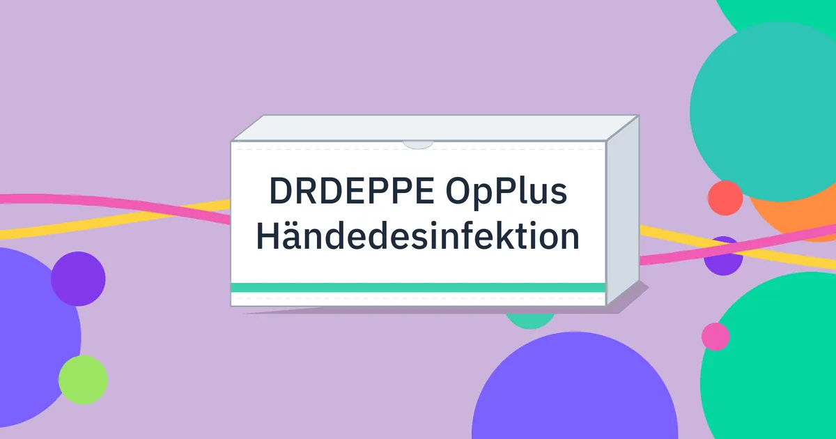 Symbolbild: Packung mit der Aufschrift DRDEPPE OpPlus Händedesinfektion (PZN 18906480) – Verfügbarkeit und Bezug in Apotheken in Frankfurt am Main