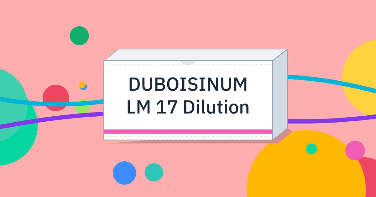 Symbolbild: Packung mit der Aufschrift DUBOISINUM LM 17 Dilution (PZN 13467538) – Verfügbarkeit und Bezug in Apotheken in Frankfurt am Main