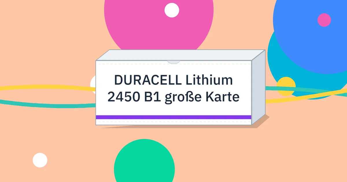 Symbolbild: Packung mit der Aufschrift DURACELL Lithium 2450 B1 große Karte (PZN 10223729) – Verfügbarkeit und Bezug in Apotheken in Frankfurt am Main