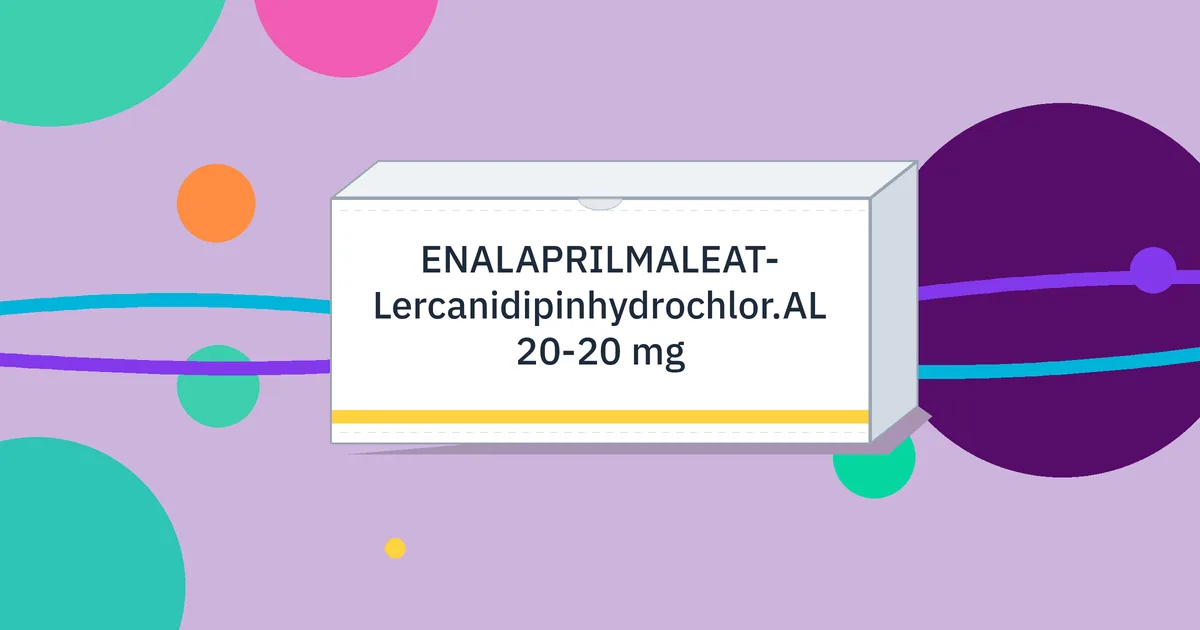 Symbolbild: Packung mit der Aufschrift ENALAPRILMALEAT-Lercanidipinhydrochlor.AL 20-20 mg (PZN 16206407) – Verfügbarkeit und Bezug in Apotheken in Frankfurt am Main