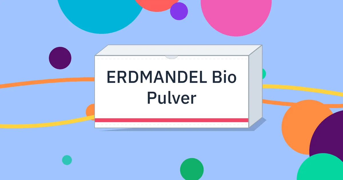 Symbolbild: Packung mit der Aufschrift ERDMANDEL Bio Pulver (PZN 01242337) – Verfügbarkeit und Bezug in Apotheken in Frankfurt am Main