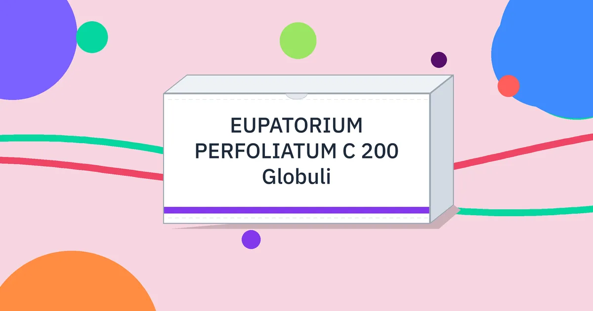 Symbolbild: Packung mit der Aufschrift EUPATORIUM PERFOLIATUM C 200 Globuli (PZN 15305254) – Verfügbarkeit und Bezug in Apotheken in Frankfurt am Main
