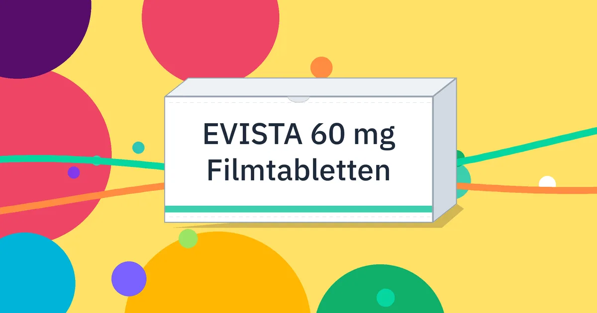 Symbolbild: Packung mit der Aufschrift EVISTA 60 mg Filmtabletten (PZN 00027909) – Verfügbarkeit und Bezug in Apotheken in Frankfurt am Main