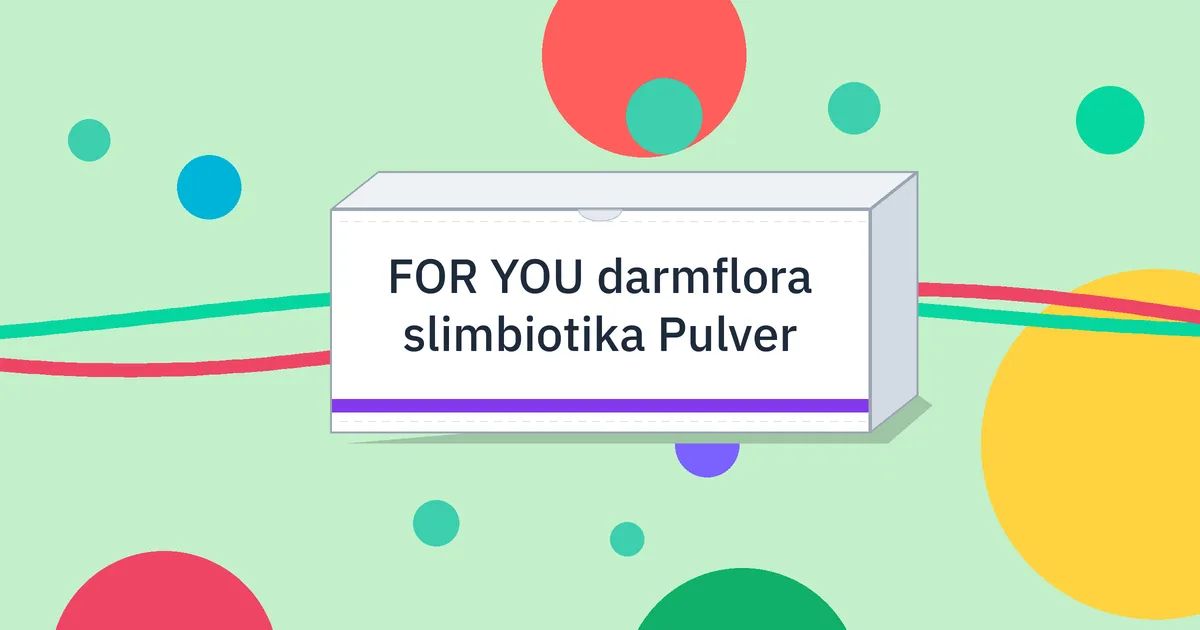 Symbolbild: Packung mit der Aufschrift FOR YOU darmflora slimbiotika Pulver (PZN 18045397) – Verfügbarkeit und Bezug in Apotheken in Frankfurt am Main