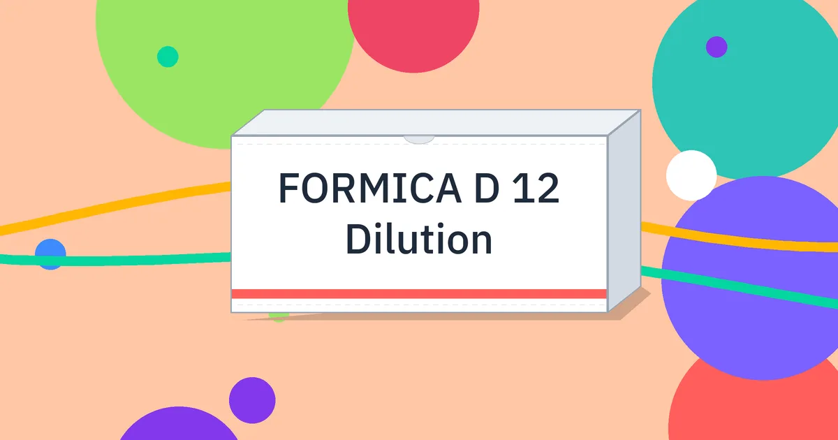 Symbolbild: Packung mit der Aufschrift FORMICA D 12 Dilution (PZN 07040907) – Verfügbarkeit und Bezug in Apotheken in Frankfurt am Main