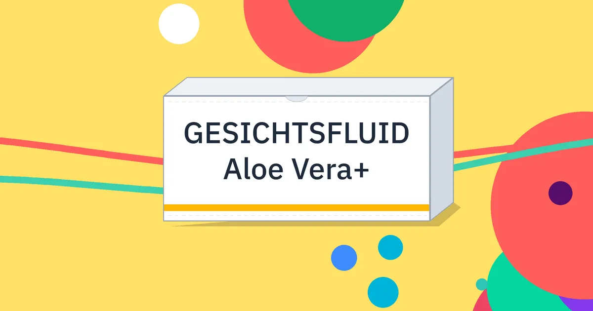 Symbolbild: Packung mit der Aufschrift GESICHTSFLUID Aloe Vera+ (PZN 17429032) – Verfügbarkeit und Bezug in Apotheken in Frankfurt am Main