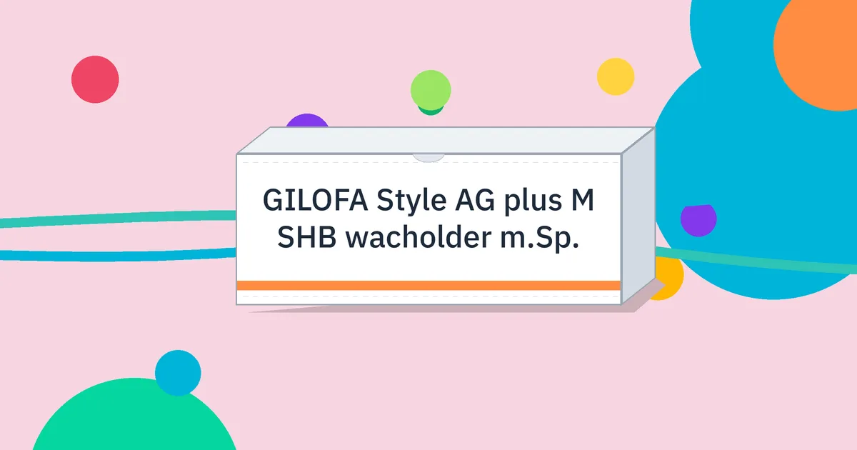 Symbolbild: Packung mit der Aufschrift GILOFA Style AG plus M SHB wacholder m.Sp. (PZN 16727862) – Verfügbarkeit und Bezug in Apotheken in Frankfurt am Main