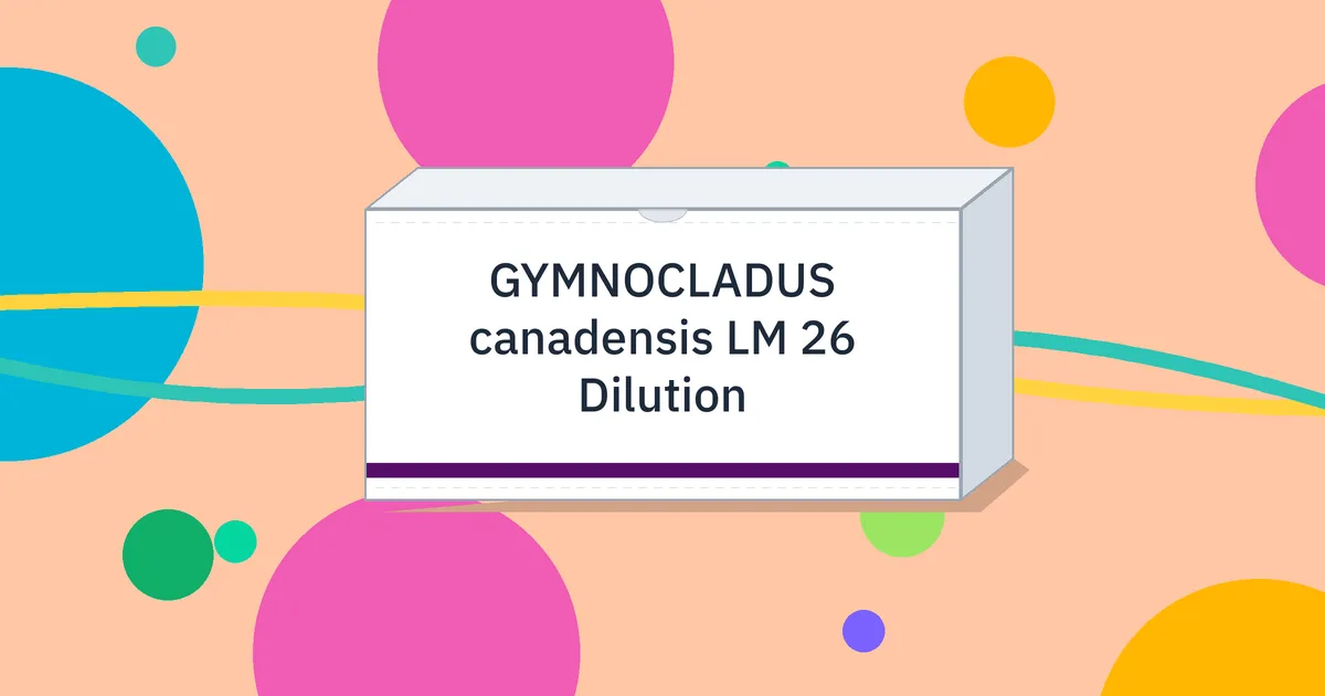 Symbolbild: Packung mit der Aufschrift GYMNOCLADUS canadensis LM 26 Dilution (PZN 13549035) – Verfügbarkeit und Bezug in Apotheken in Frankfurt am Main