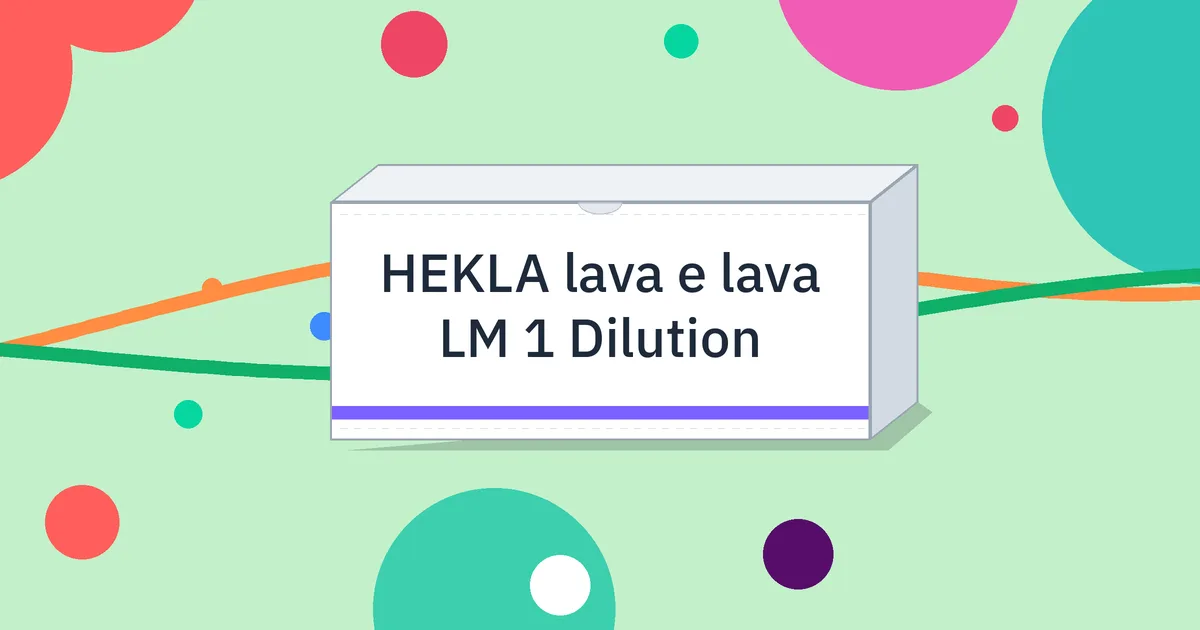 Symbolbild: Packung mit der Aufschrift HEKLA lava e lava LM 1 Dilution (PZN 12800326) – Verfügbarkeit und Bezug in Apotheken in Frankfurt am Main