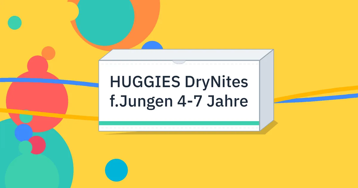Symbolbild: Packung mit der Aufschrift HUGGIES DryNites f.Jungen 4-7 Jahre (PZN 01333896) – Verfügbarkeit und Bezug in Apotheken in Frankfurt am Main
