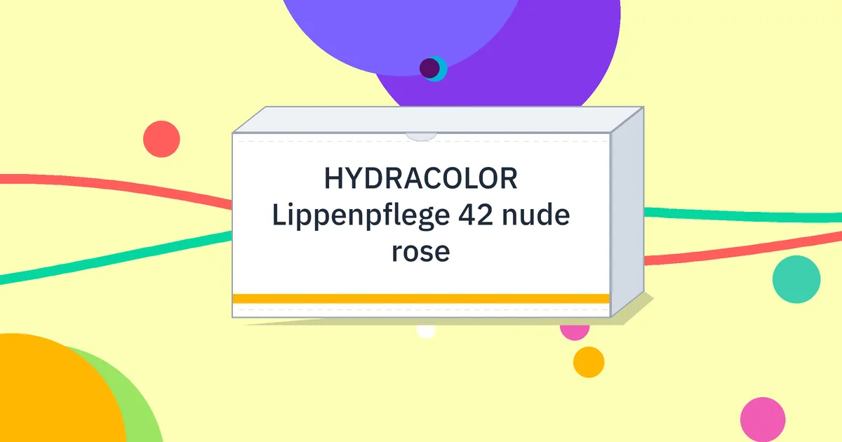 Symbolbild: Packung mit der Aufschrift HYDRACOLOR Lippenpflege 42 nude rose (PZN 00925695) – Verfügbarkeit und Bezug in Apotheken in Frankfurt am Main