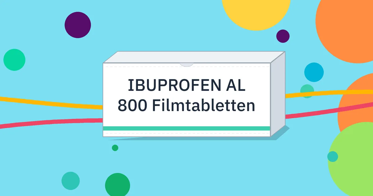 Symbolbild: Packung mit der Aufschrift IBUPROFEN AL 800 Filmtabletten (PZN 08753199) – Verfügbarkeit und Bezug in Apotheken in Frankfurt am Main