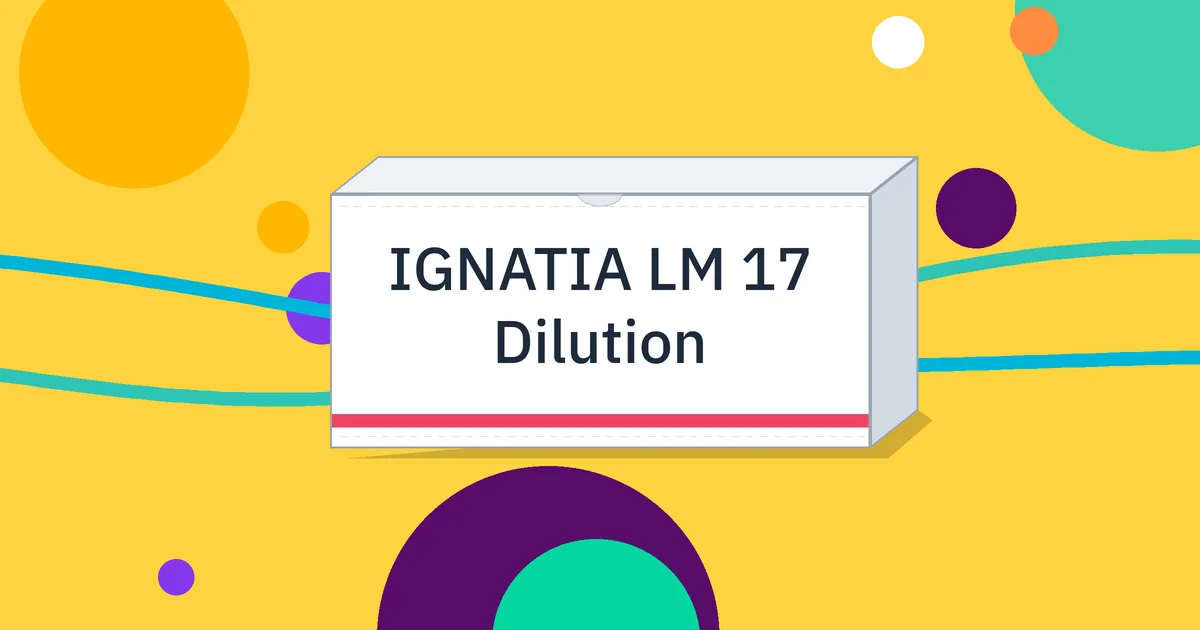 Symbolbild: Packung mit der Aufschrift IGNATIA LM 17 Dilution (PZN 12911729) – Verfügbarkeit und Bezug in Apotheken in Frankfurt am Main