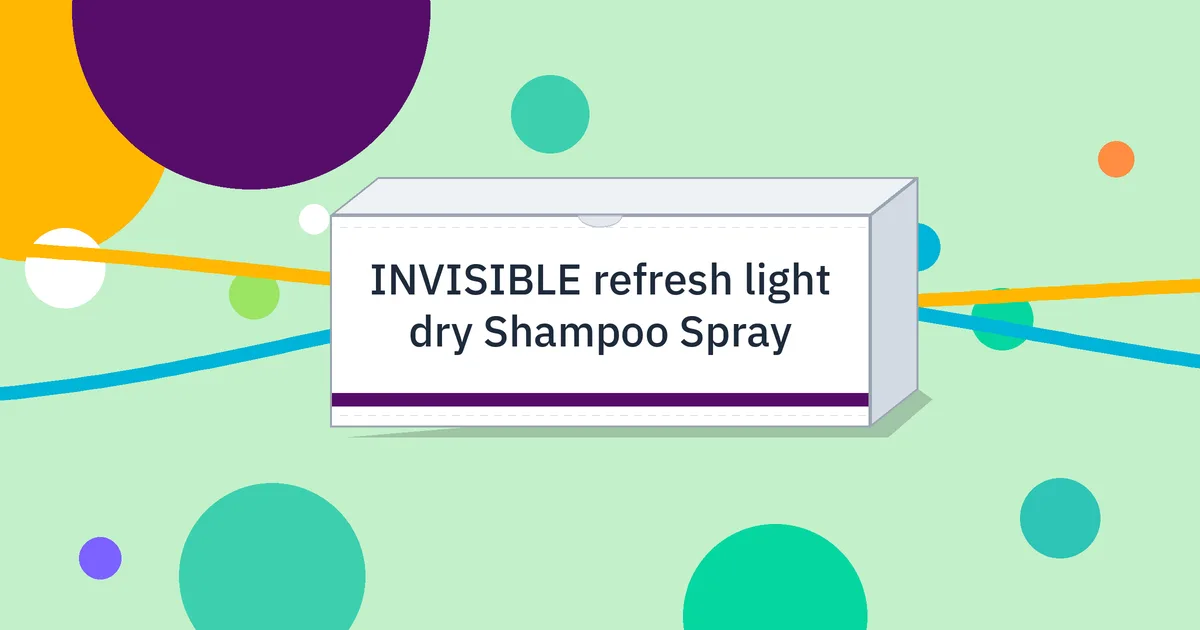 Symbolbild: Packung mit der Aufschrift INVISIBLE refresh light dry Shampoo Spray (PZN 18108123) – Verfügbarkeit und Bezug in Apotheken in Frankfurt am Main