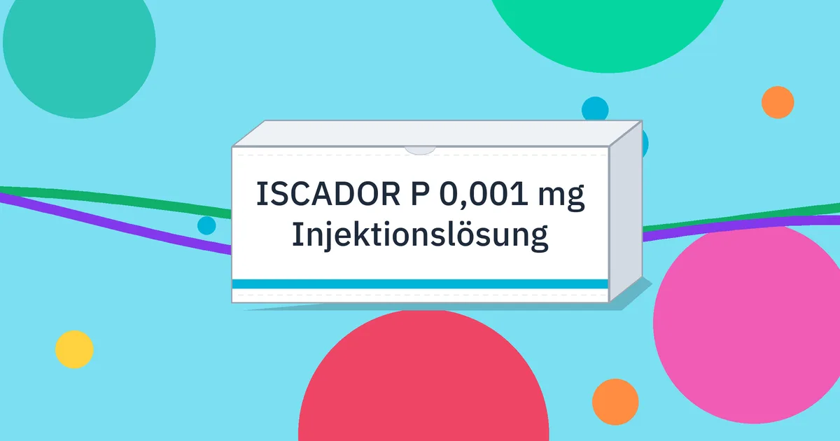Symbolbild: Packung mit der Aufschrift ISCADOR P 0,001 mg Injektionslösung (PZN 01385893) – Verfügbarkeit und Bezug in Apotheken in Frankfurt am Main