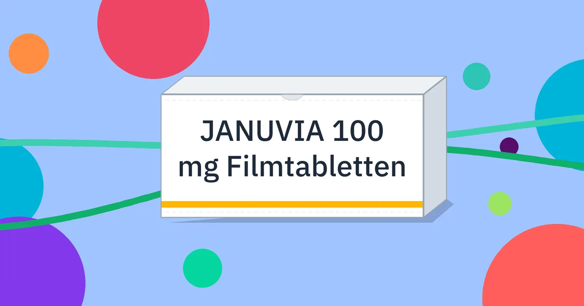 Symbolbild: Packung mit der Aufschrift JANUVIA 100 mg Filmtabletten (PZN 00817103) – Verfügbarkeit und Bezug in Apotheken in Frankfurt am Main