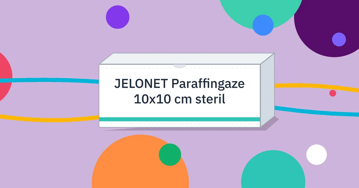 Symbolbild: Packung mit der Aufschrift JELONET Paraffingaze 10x10 cm steril (PZN 17512141) – Verfügbarkeit und Bezug in Apotheken in Frankfurt am Main