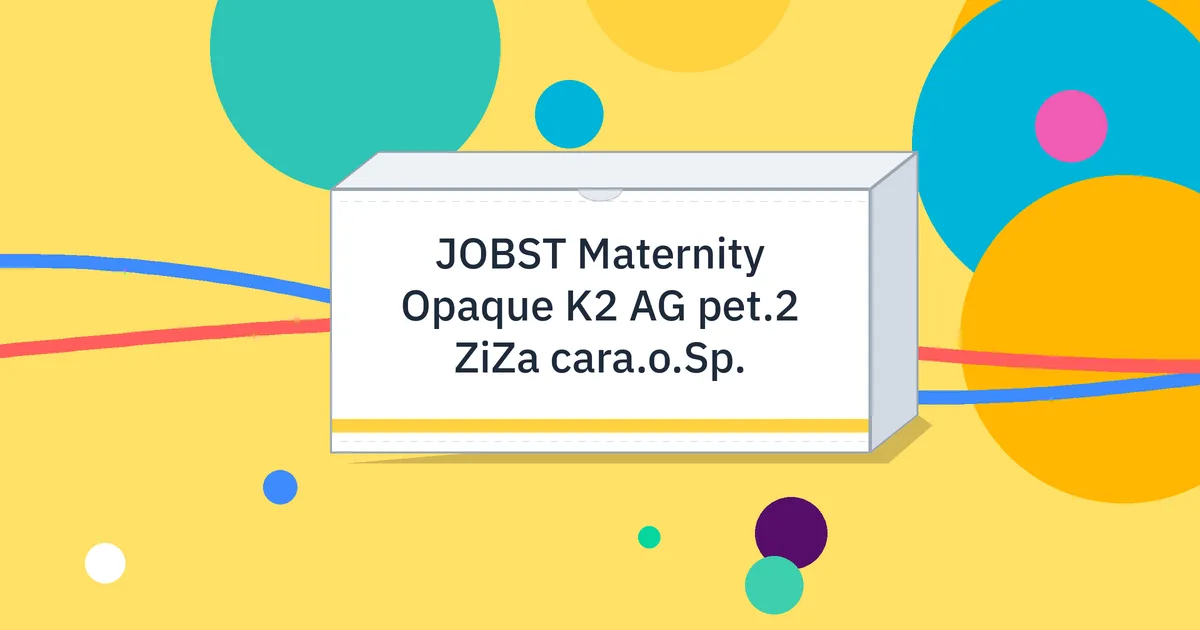 Symbolbild: Packung mit der Aufschrift JOBST Maternity Opaque K2 AG pet.2 ZiZa cara.o.Sp. (PZN 15851347) – Verfügbarkeit und Bezug in Apotheken in Frankfurt am Main