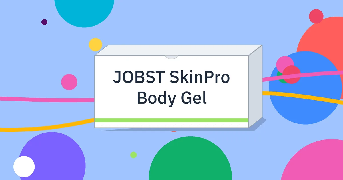 Symbolbild: Packung mit der Aufschrift JOBST SkinPro Body Gel (PZN 15233307) – Verfügbarkeit und Bezug in Apotheken in Frankfurt am Main