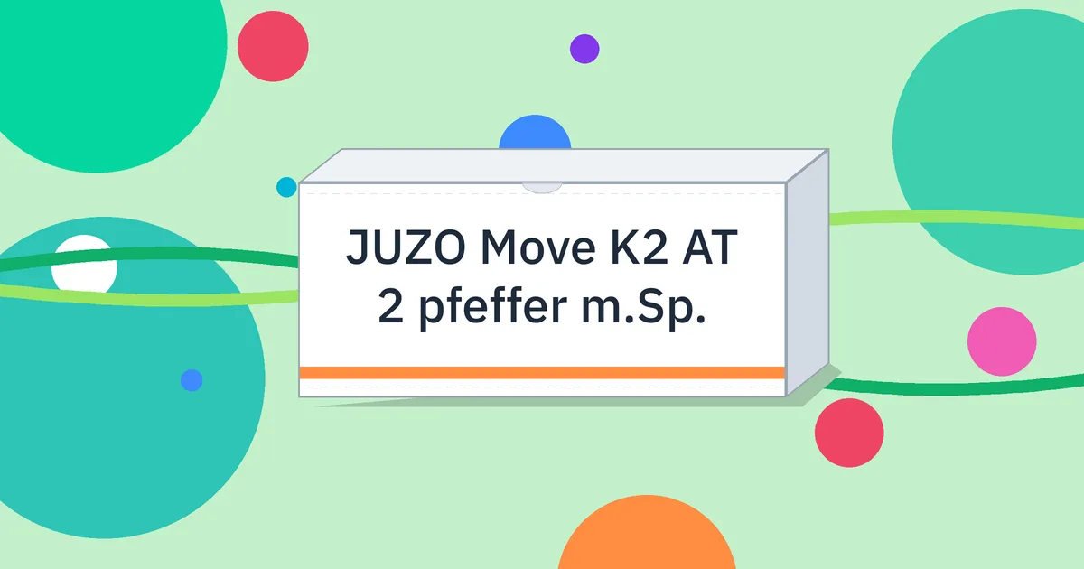 Symbolbild: Packung mit der Aufschrift JUZO Move K2 AT 2 pfeffer m.Sp. (PZN 20667522) – Verfügbarkeit und Bezug in Apotheken in Frankfurt am Main