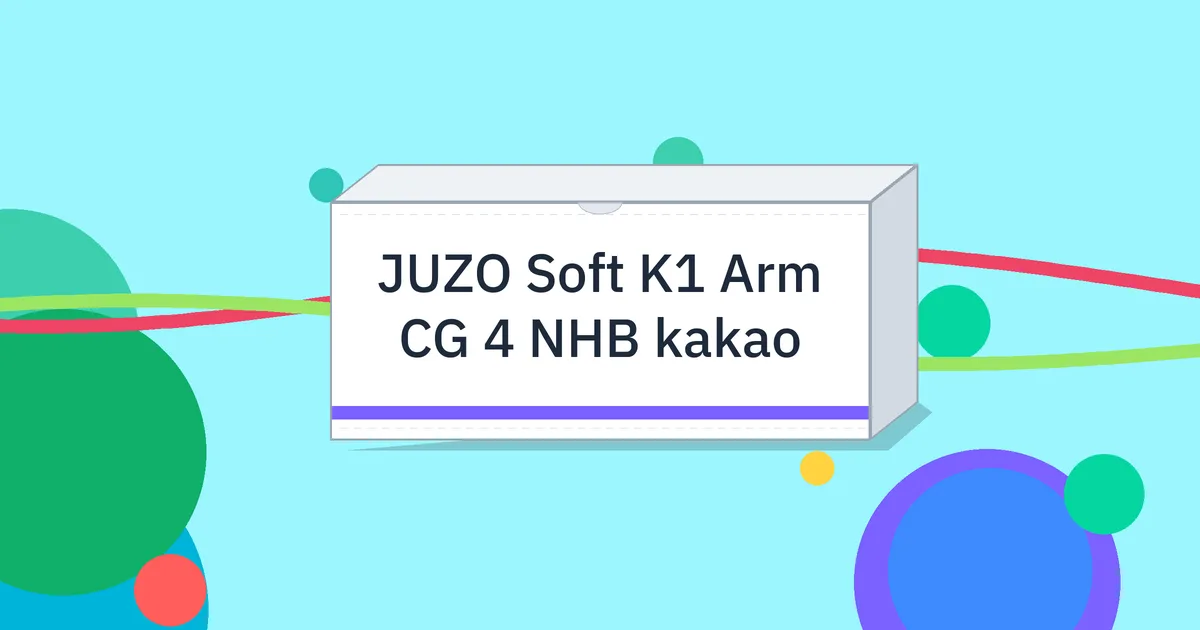 Symbolbild: Packung mit der Aufschrift JUZO Soft K1 Arm CG 4 NHB kakao (PZN 15507354) – Verfügbarkeit und Bezug in Apotheken in Frankfurt am Main
