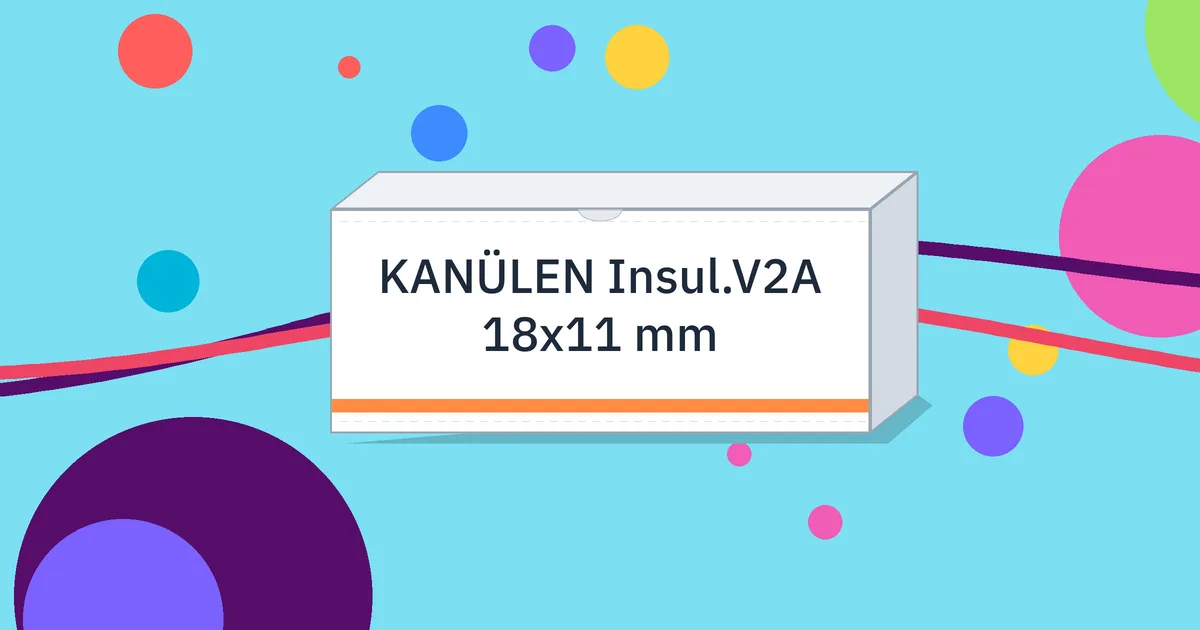 Symbolbild: Packung mit der Aufschrift KANÜLEN Insul.V2A 18x11 mm (PZN 01728726) – Verfügbarkeit und Bezug in Apotheken in Frankfurt am Main