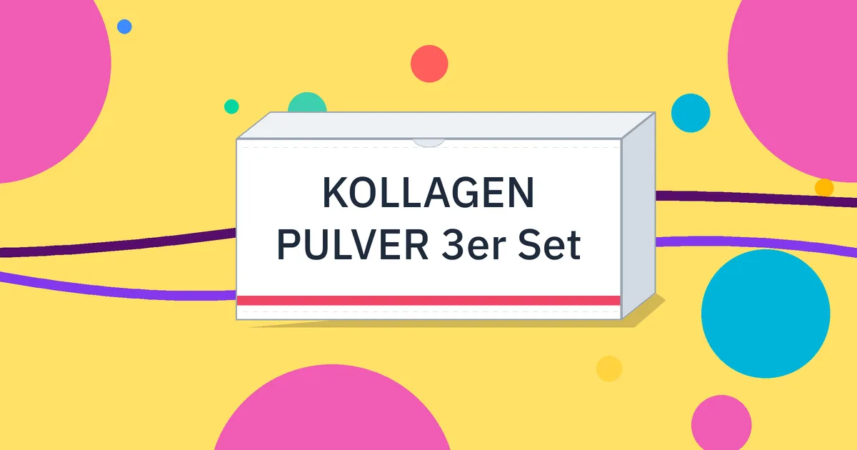 Symbolbild: Packung mit der Aufschrift KOLLAGEN PULVER 3er Set (PZN 20098389) – Verfügbarkeit und Bezug in Apotheken in Frankfurt am Main