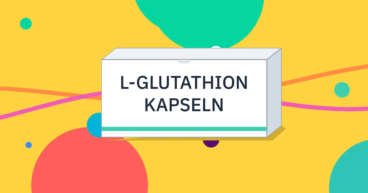 Symbolbild: Packung mit der Aufschrift L-GLUTATHION KAPSELN (PZN 18035708) – Verfügbarkeit und Bezug in Apotheken in Frankfurt am Main