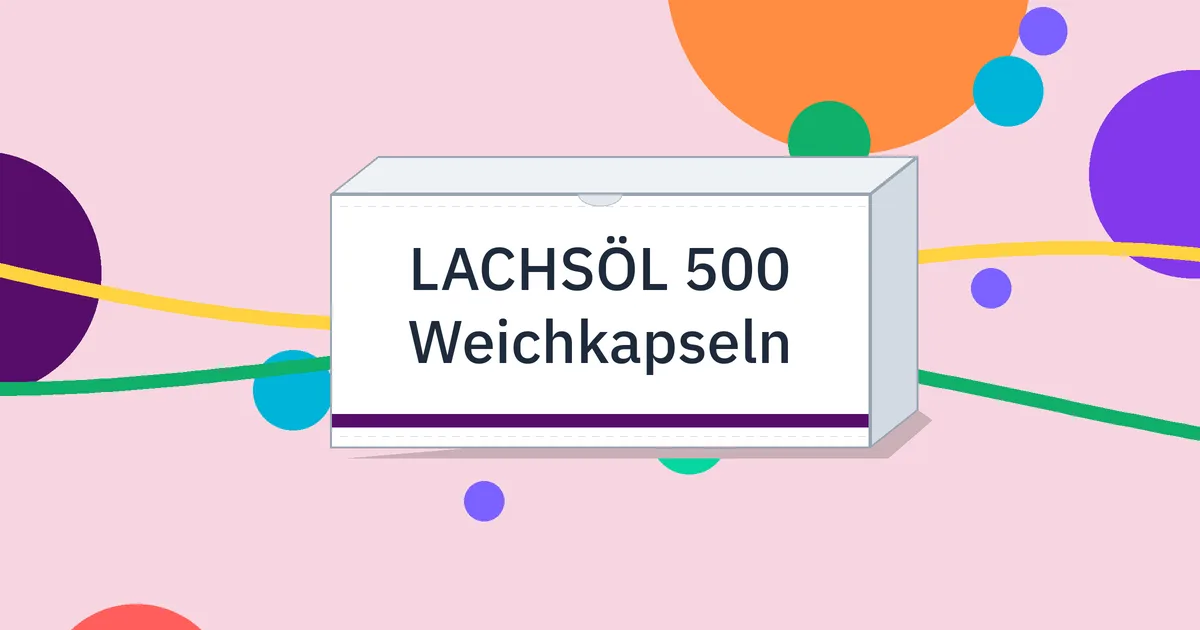 Symbolbild: Packung mit der Aufschrift LACHSÖL 500 Weichkapseln (PZN 11897128) – Verfügbarkeit und Bezug in Apotheken in Frankfurt am Main