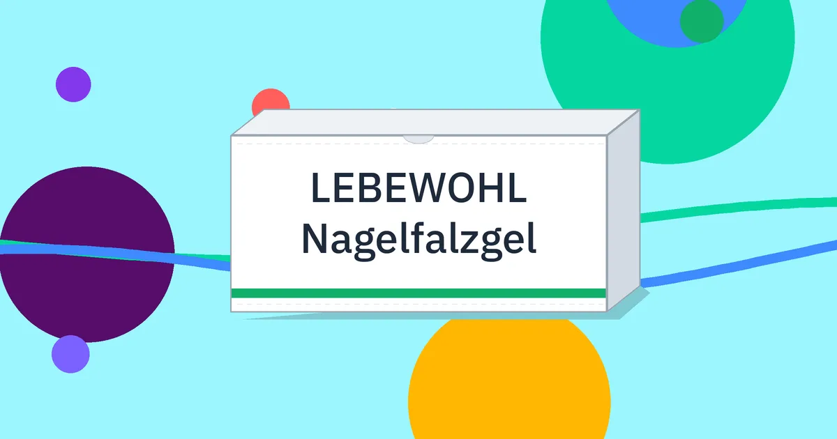 Symbolbild: Packung mit der Aufschrift LEBEWOHL Nagelfalzgel (PZN 19845987) – Verfügbarkeit und Bezug in Apotheken in Frankfurt am Main