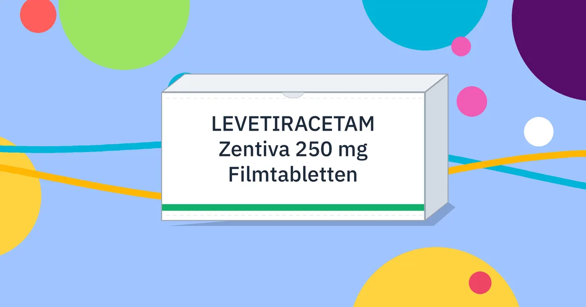 Symbolbild: Packung mit der Aufschrift LEVETIRACETAM Zentiva 250 mg Filmtabletten (PZN 09199204) – Verfügbarkeit und Bezug in Apotheken in Frankfurt am Main