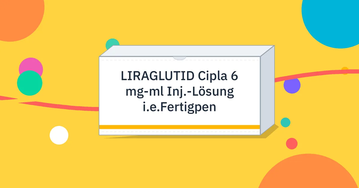 Symbolbild: Packung mit der Aufschrift LIRAGLUTID Cipla 6 mg-ml Inj.-Lösung i.e.Fertigpen (PZN 20229555) – Verfügbarkeit und Bezug in Apotheken in Frankfurt am Main
