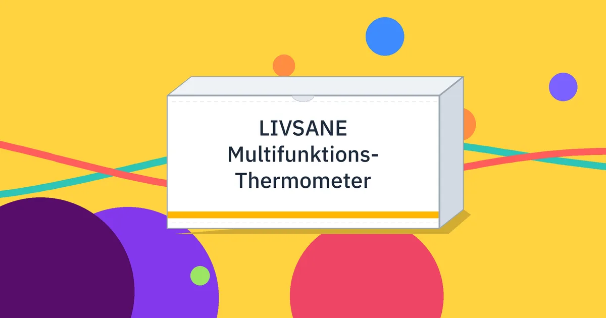 Symbolbild: Packung mit der Aufschrift LIVSANE Multifunktions-Thermometer (PZN 16756763) – Verfügbarkeit und Bezug in Apotheken in Frankfurt am Main