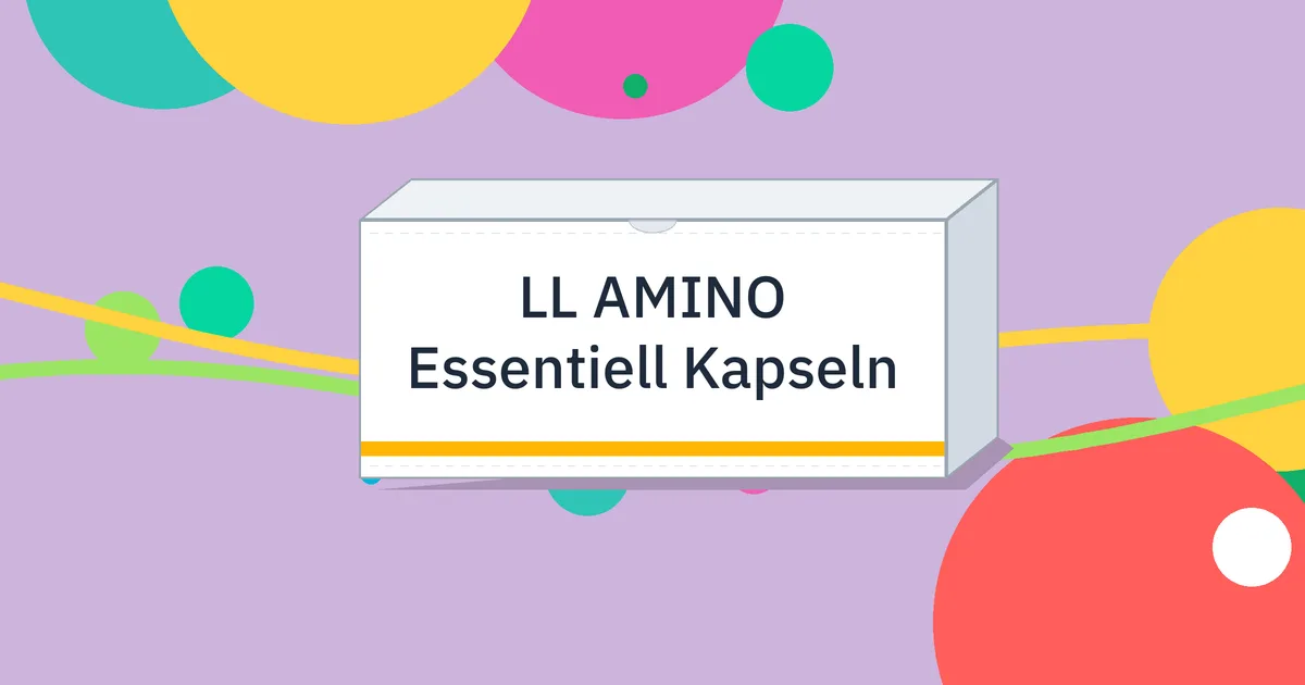 Symbolbild: Packung mit der Aufschrift LL AMINO Essentiell Kapseln (PZN 19714340) – Verfügbarkeit und Bezug in Apotheken in Frankfurt am Main