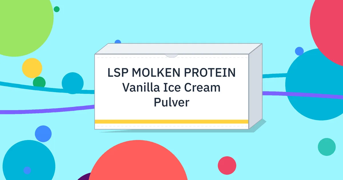 Symbolbild: Packung mit der Aufschrift LSP MOLKEN PROTEIN Vanilla Ice Cream Pulver (PZN 09724857) – Verfügbarkeit und Bezug in Apotheken in Frankfurt am Main
