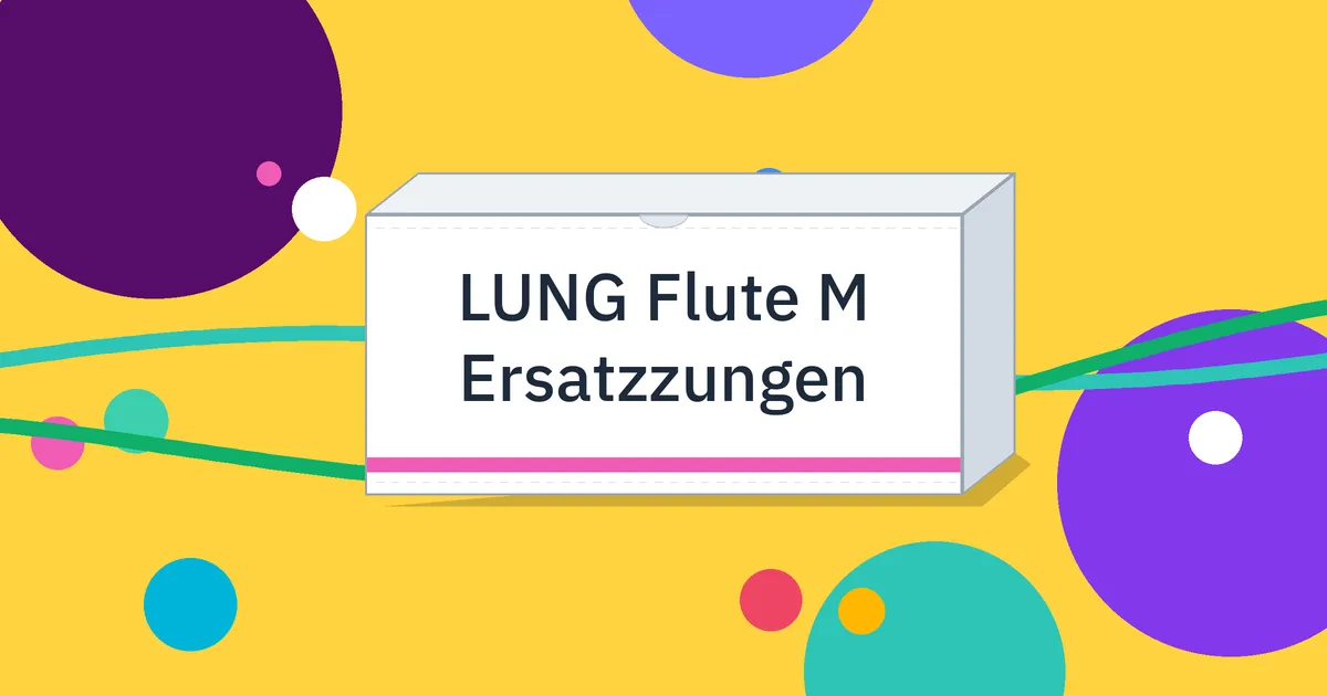 Symbolbild: Packung mit der Aufschrift LUNG Flute M Ersatzzungen (PZN 08839400) – Verfügbarkeit und Bezug in Apotheken in Frankfurt am Main