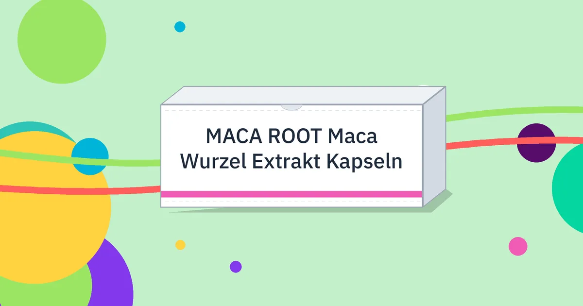 Symbolbild: Packung mit der Aufschrift MACA ROOT Maca Wurzel Extrakt Kapseln (PZN 19731255) – Verfügbarkeit und Bezug in Apotheken in Frankfurt am Main