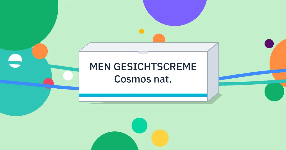 Symbolbild: Packung mit der Aufschrift MEN GESICHTSCREME Cosmos nat. (PZN 19943566) – Verfügbarkeit und Bezug in Apotheken in Frankfurt am Main