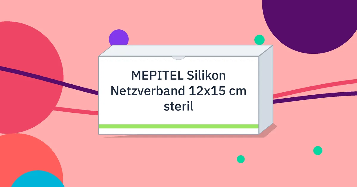 Symbolbild: Packung mit der Aufschrift MEPITEL Silikon Netzverband 12x15 cm steril (PZN 09314668) – Verfügbarkeit und Bezug in Apotheken in Frankfurt am Main