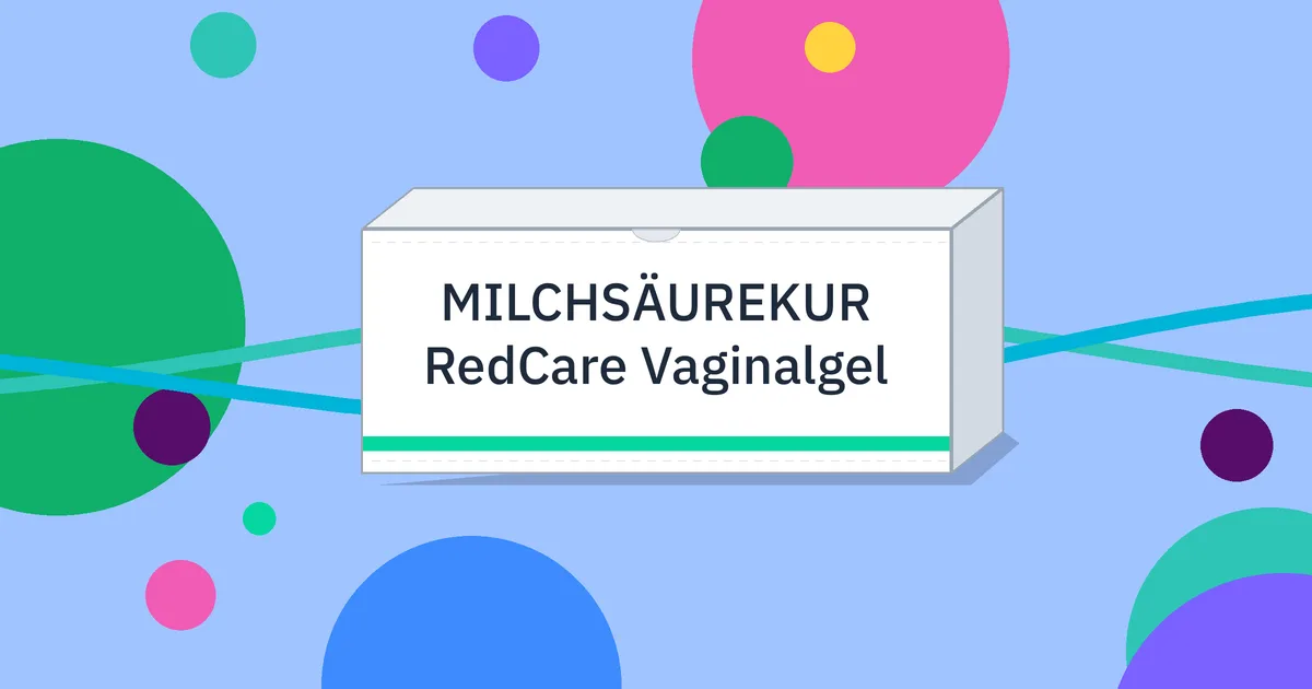 Symbolbild: Packung mit der Aufschrift MILCHSÄUREKUR RedCare Vaginalgel (PZN 17447343) – Verfügbarkeit und Bezug in Apotheken in Frankfurt am Main