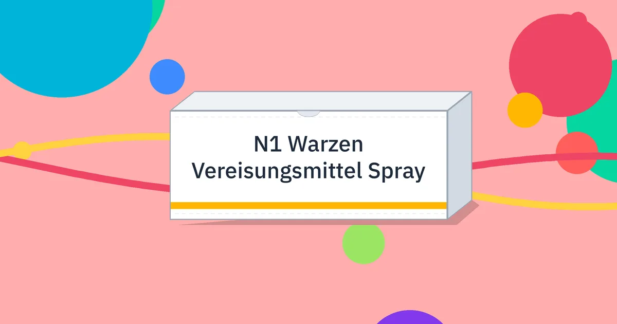 Symbolbild: Packung mit der Aufschrift N1 Warzen Vereisungsmittel Spray (PZN 17987306) – Verfügbarkeit und Bezug in Apotheken in Frankfurt am Main