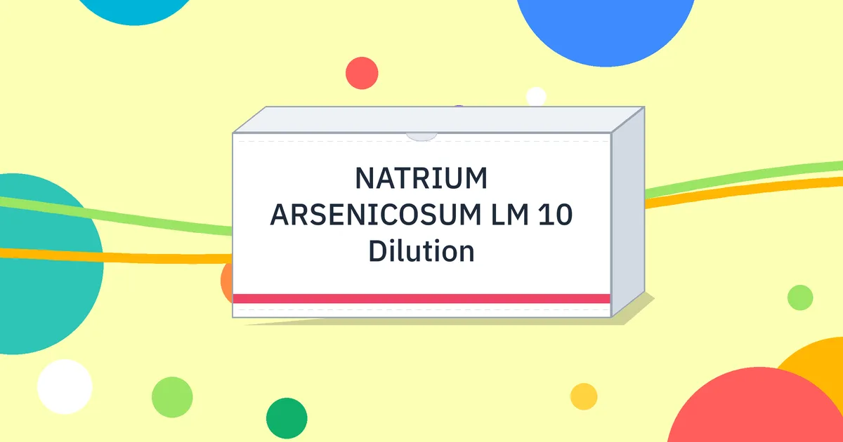 Symbolbild: Packung mit der Aufschrift NATRIUM ARSENICOSUM LM 10 Dilution (PZN 12959357) – Verfügbarkeit und Bezug in Apotheken in Frankfurt am Main
