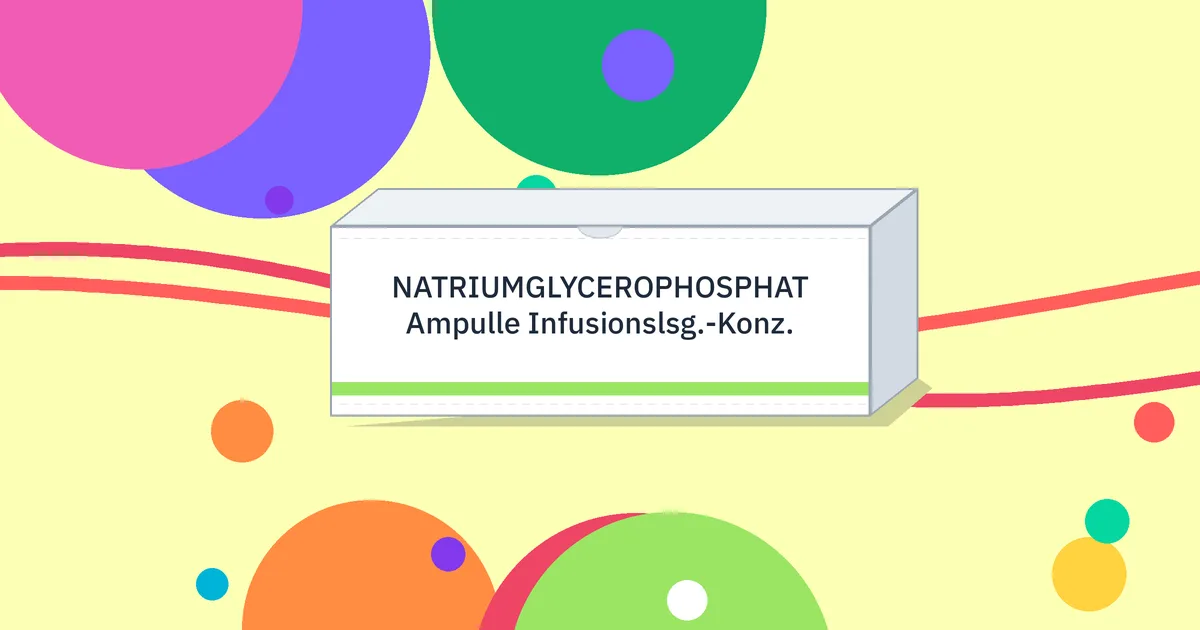 Symbolbild: Packung mit der Aufschrift NATRIUMGLYCEROPHOSPHAT Ampulle Infusionslsg.-Konz. (PZN 00817468) – Verfügbarkeit und Bezug in Apotheken in Frankfurt am Main