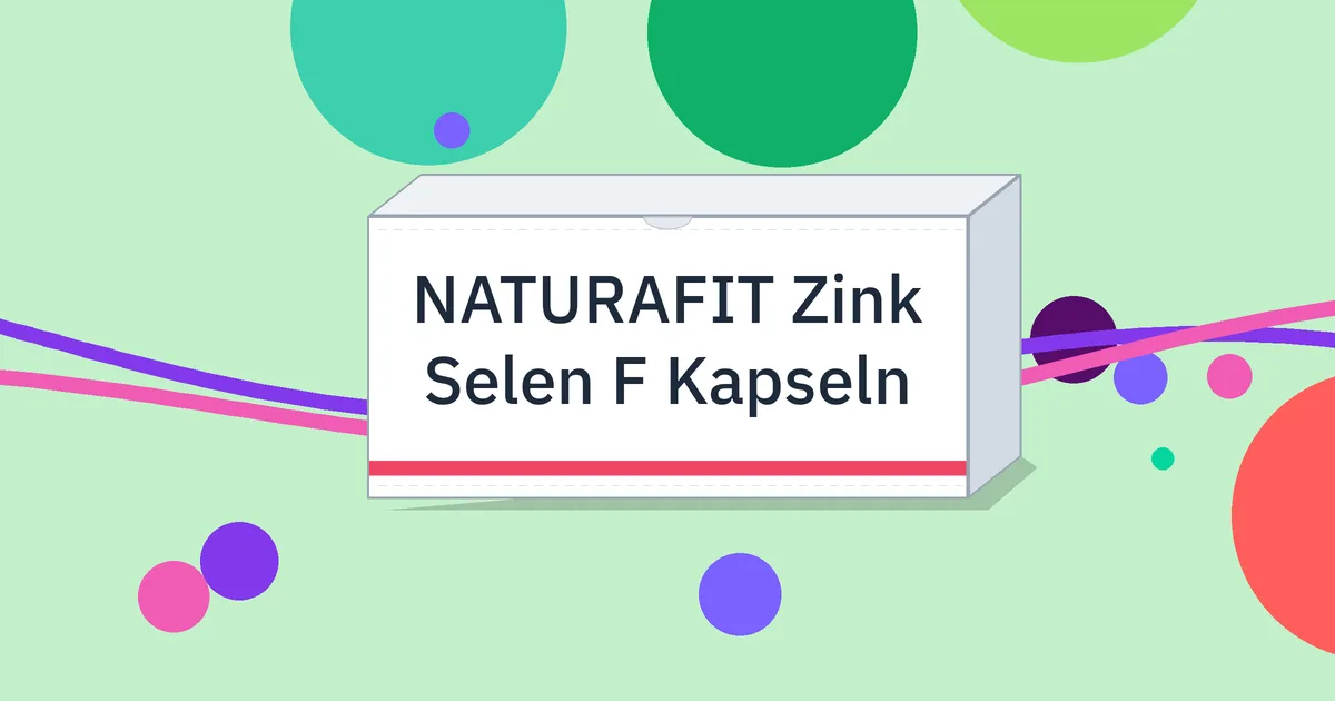Symbolbild: Packung mit der Aufschrift NATURAFIT Zink Selen F Kapseln (PZN 08760555) – Verfügbarkeit und Bezug in Apotheken in Frankfurt am Main