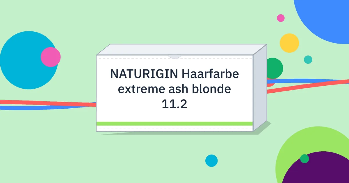 Symbolbild: Packung mit der Aufschrift NATURIGIN Haarfarbe extreme ash blonde 11.2 (PZN 18108092) – Verfügbarkeit und Bezug in Apotheken in Frankfurt am Main