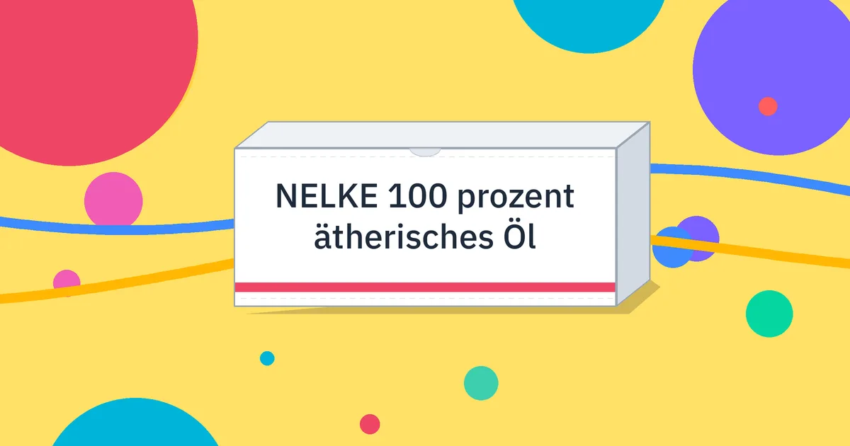 Symbolbild: Packung mit der Aufschrift NELKE 100 prozent ätherisches Öl (PZN 07204792) – Verfügbarkeit und Bezug in Apotheken in Frankfurt am Main