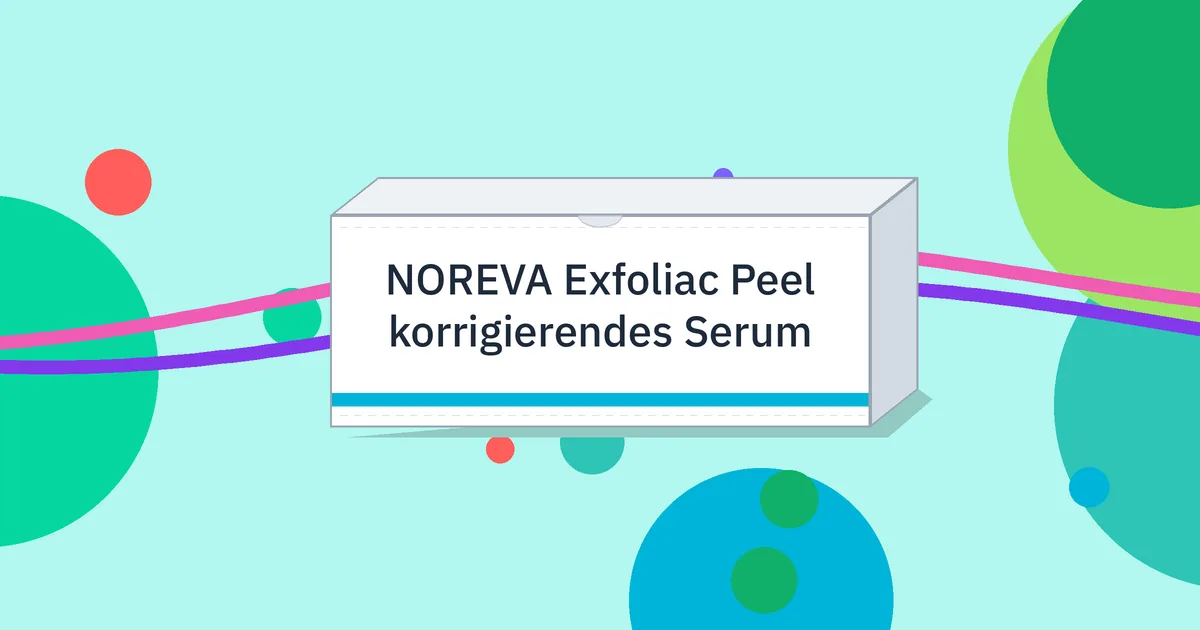 Symbolbild: Packung mit der Aufschrift NOREVA Exfoliac Peel korrigierendes Serum (PZN 18393721) – Verfügbarkeit und Bezug in Apotheken in Frankfurt am Main